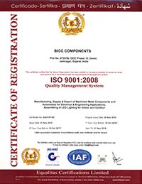 ISO-certificate | Bicc Components ltd