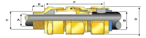 LSF E1w cable gland - BICC components Limited